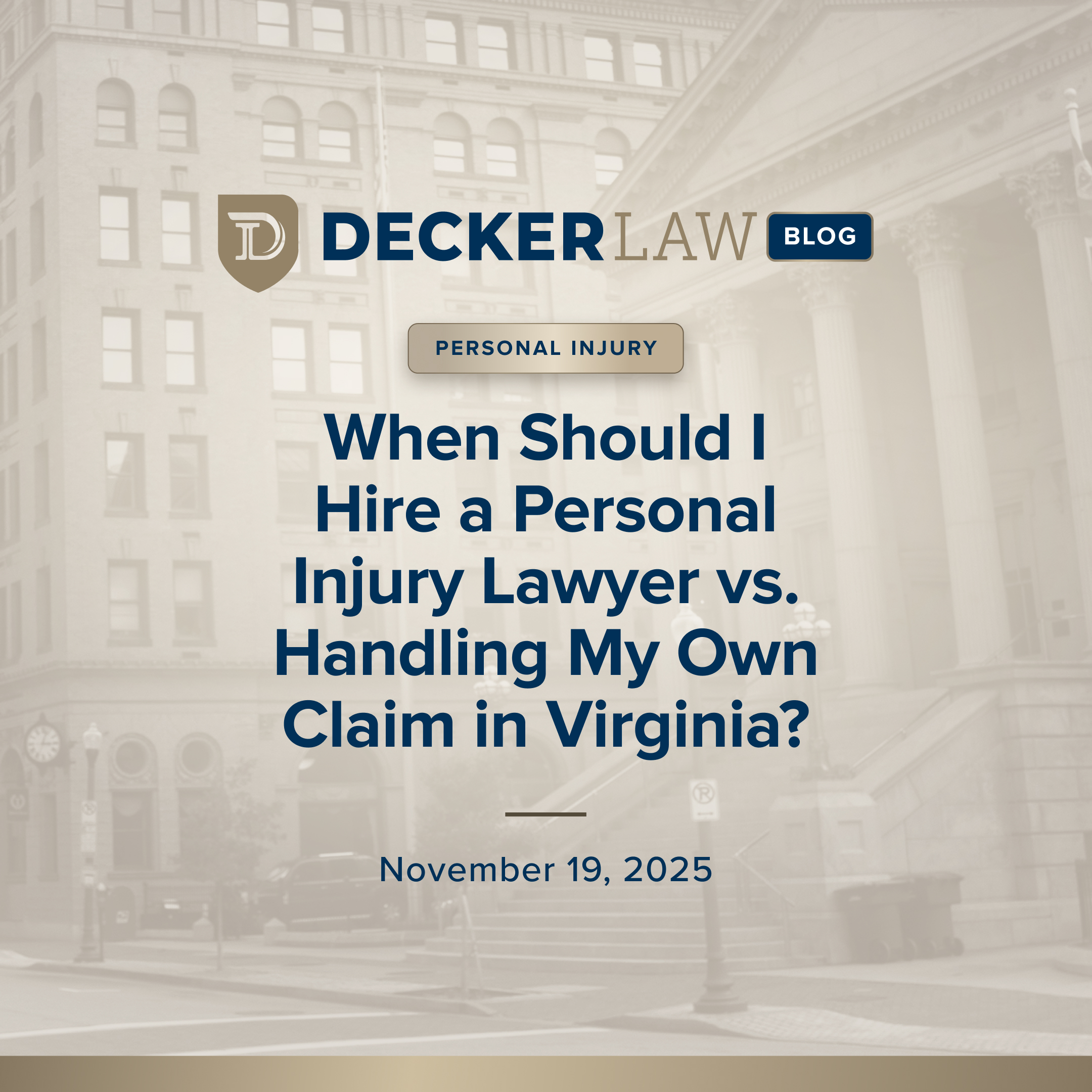 Personal Injury Lawyer or DIY? A Virginia Attorney's Honest Guide ...